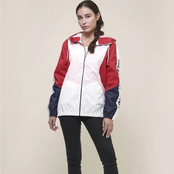 Members Only | Jackets & Coats | New Womens Color Block Poly Taslon Zip ...